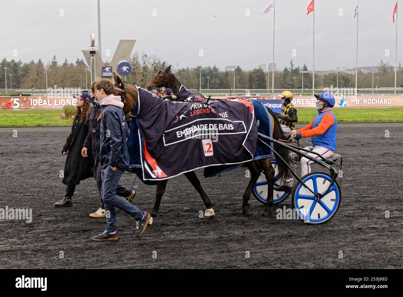 Paris, France. 26th Jan, 2025. Emeraude de Bais ridden by Franck Nivard ...