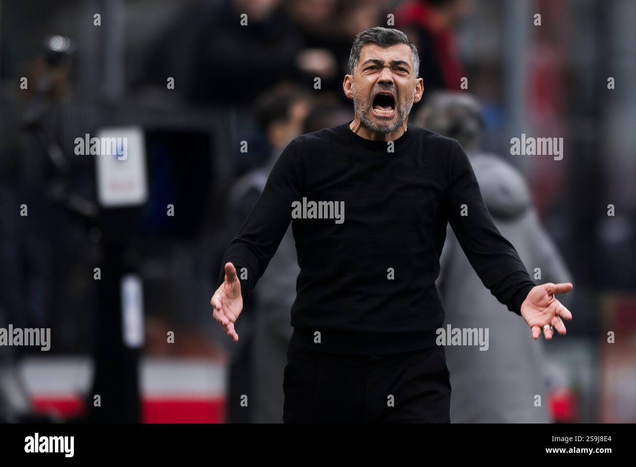 Milan, Italy. 26 January 2025. Sergio Conceicao, head coach of AC Milan ...
