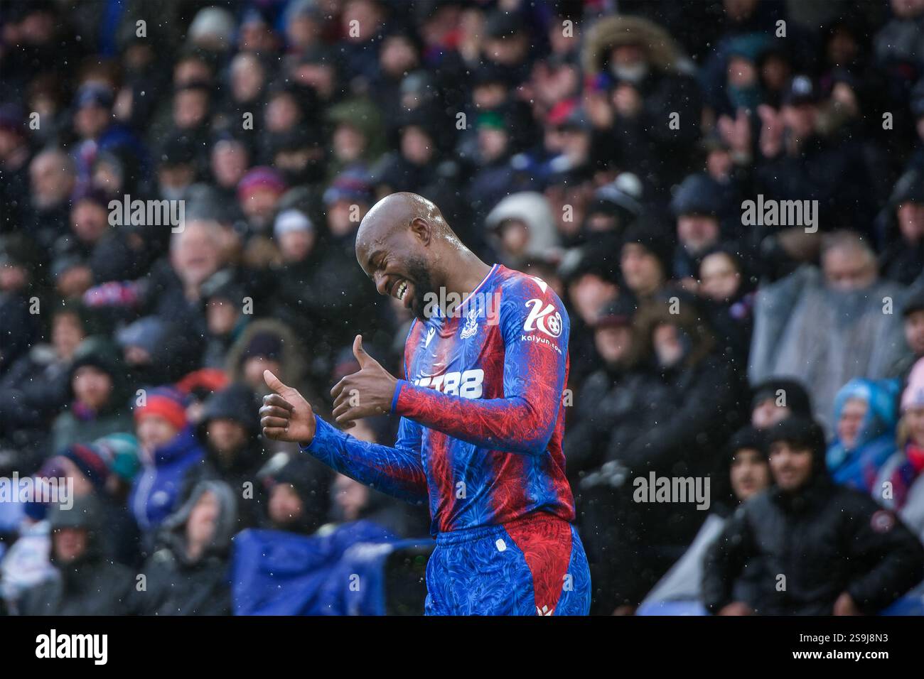 London, England, January 26 2025: Jean-Philippe Mateta (14 Crystal ...
