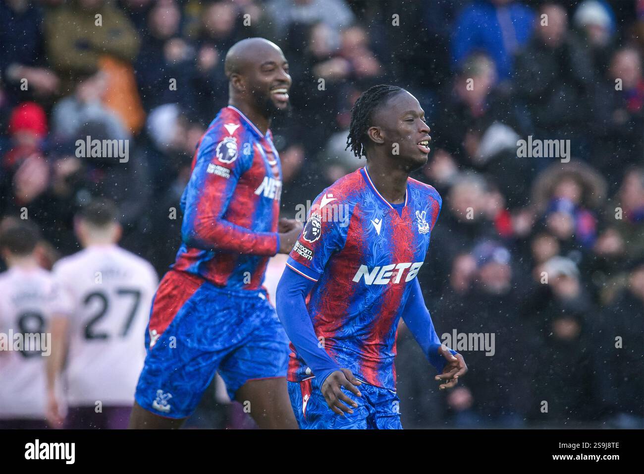 London, England, January 26 2025: Romain Esse (21 Crystal Palace ...