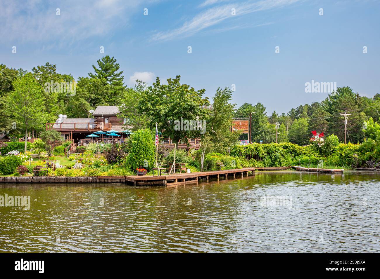 Tomahawk, Wisconsin, USA - July, 30, 2024: Tilted Loon Saloon Bar and ...