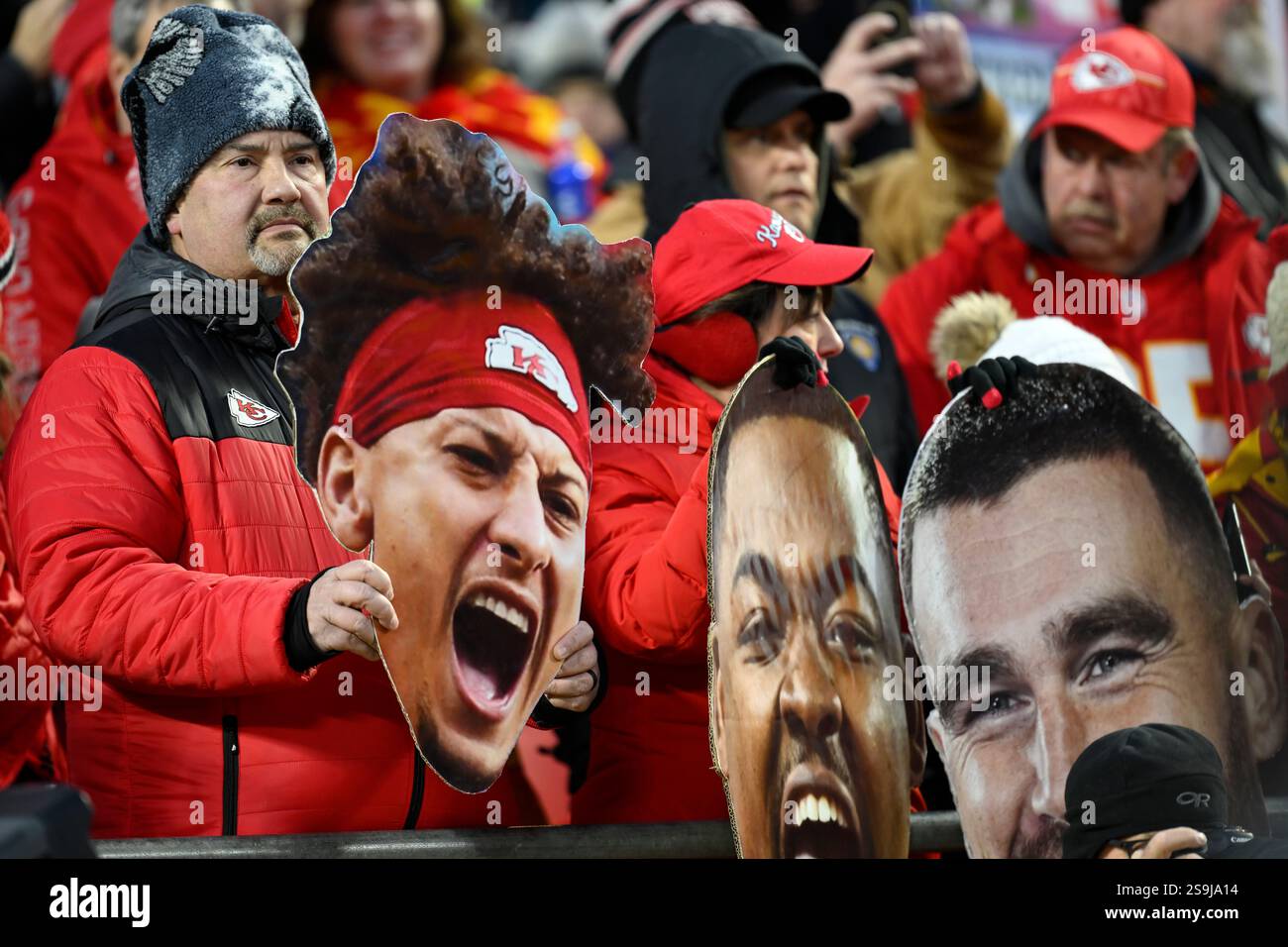 Kansas City Chiefs fans cheer before the AFC Championship NFL football ...