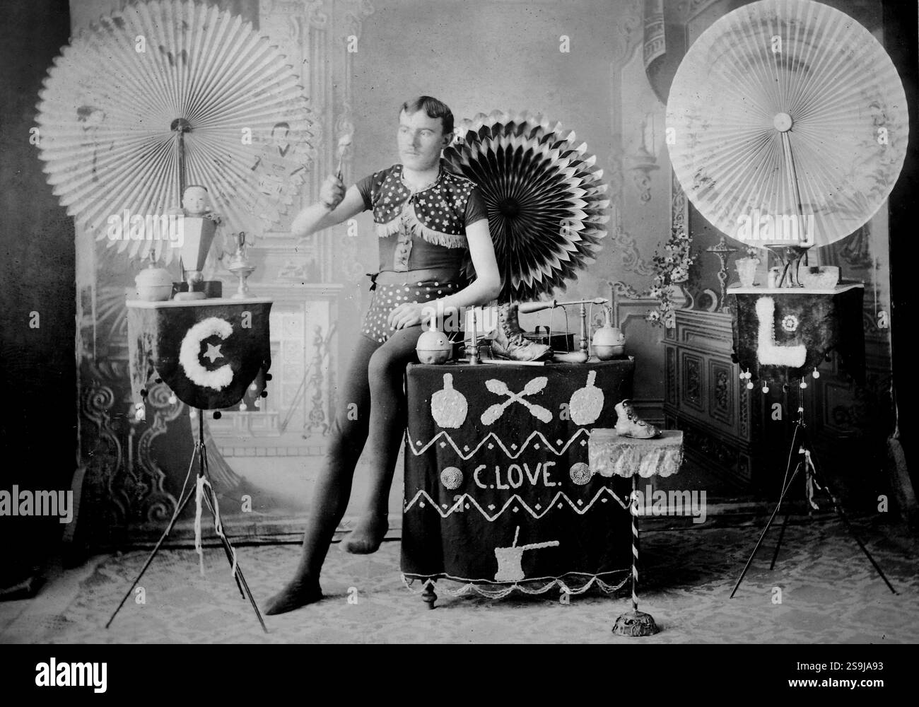 Magic act black and white Black and White Stock Photos & Images - Alamy