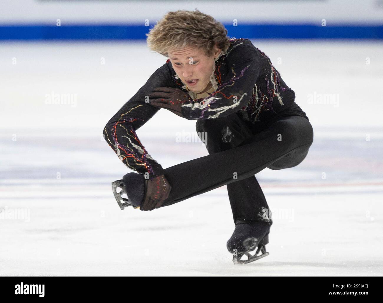 Ilia Malinin performs during the men's free skate competition at the U ...