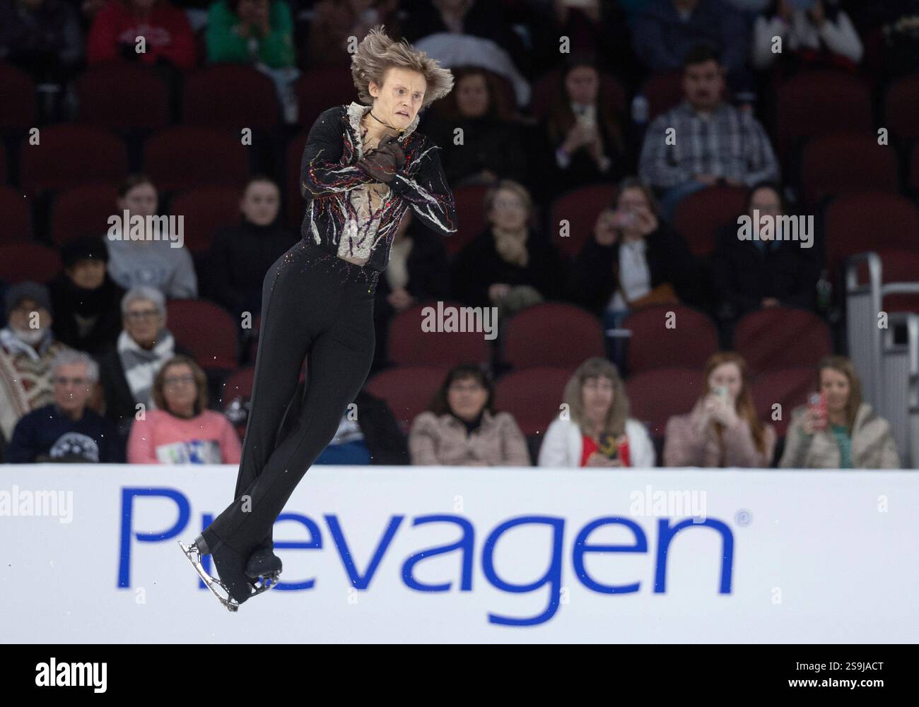 Ilia Malinin performs during the men's free skate competition at the U ...