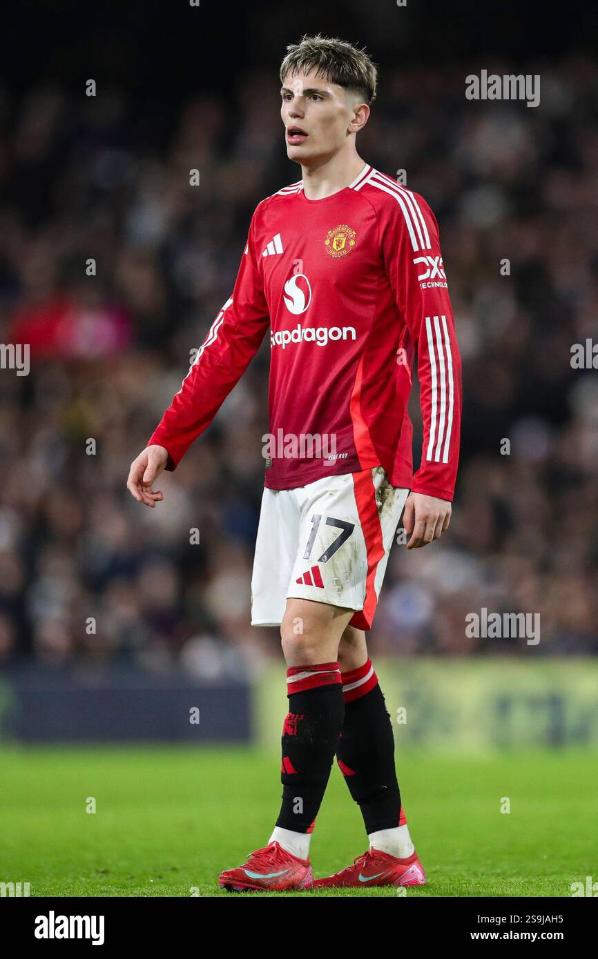 London, UK. 26th Jan, 2025. Manchester United forward Alejandro ...