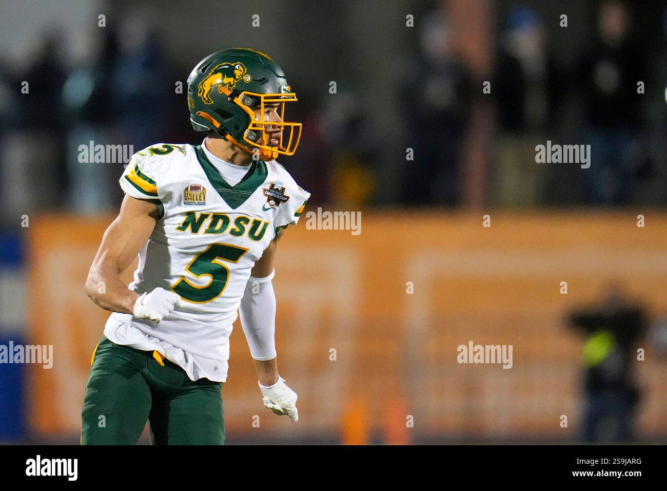 North Dakota State wide receiver Bryce Lance runs a route during the ...