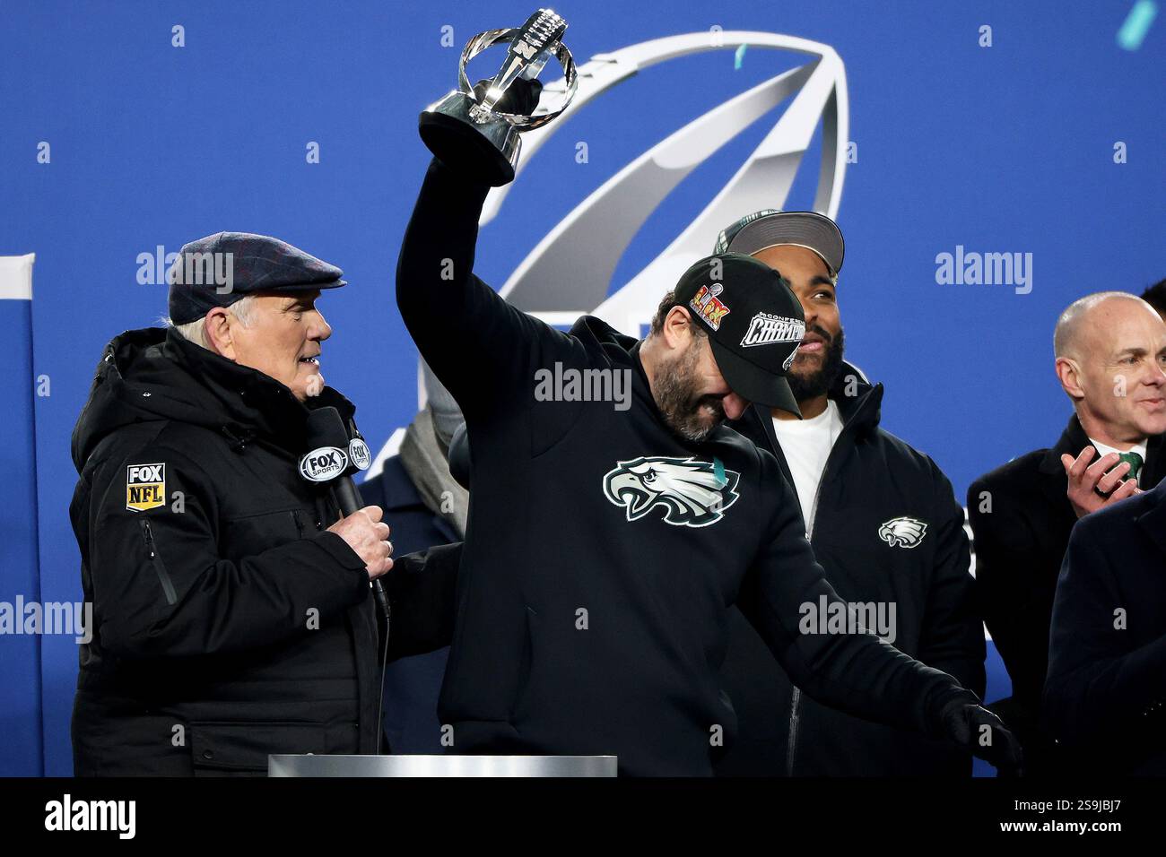 Philadelphia Eagles head coach Nick Sirianni celebrates after winning ...