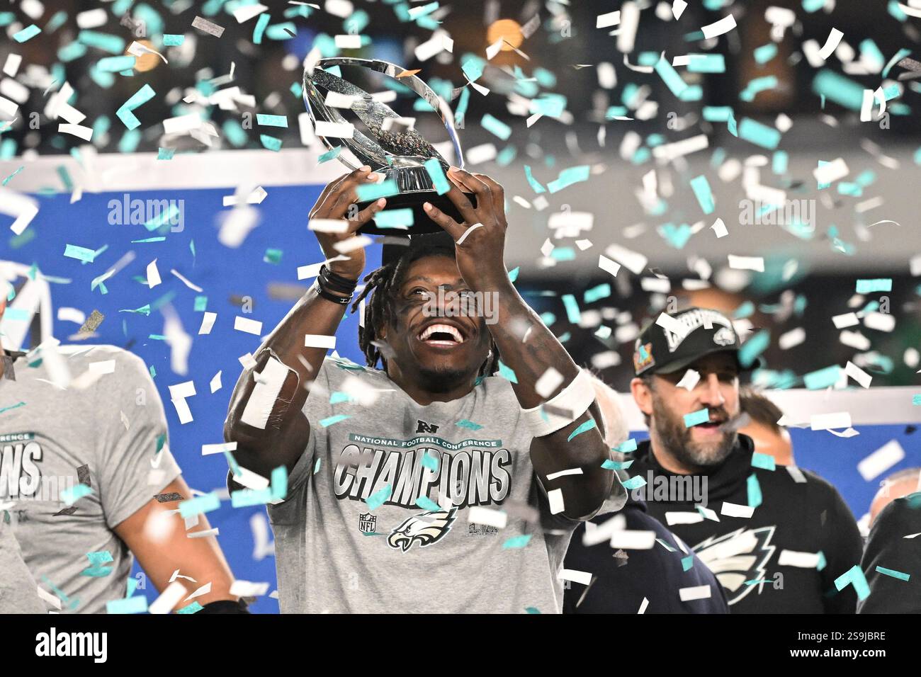 January 26, 2025, Philadelphia PA; Philadelphia Eagles wide receiver A ...