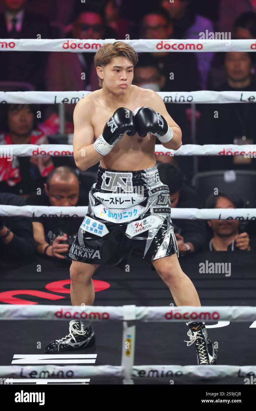 Jin Sasaki (JPN), JANUARY 24, 2025 - Boxing : OPBF & WBO Asia Pacific Welter weight Championship ...