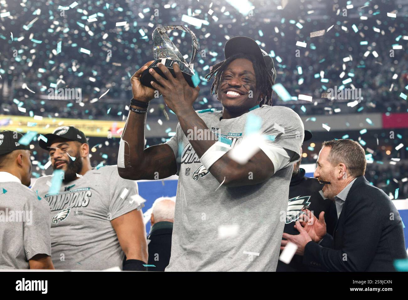 Philadelphia, United States. 26th Jan, 2025. Philadelphia Eagles wide ...