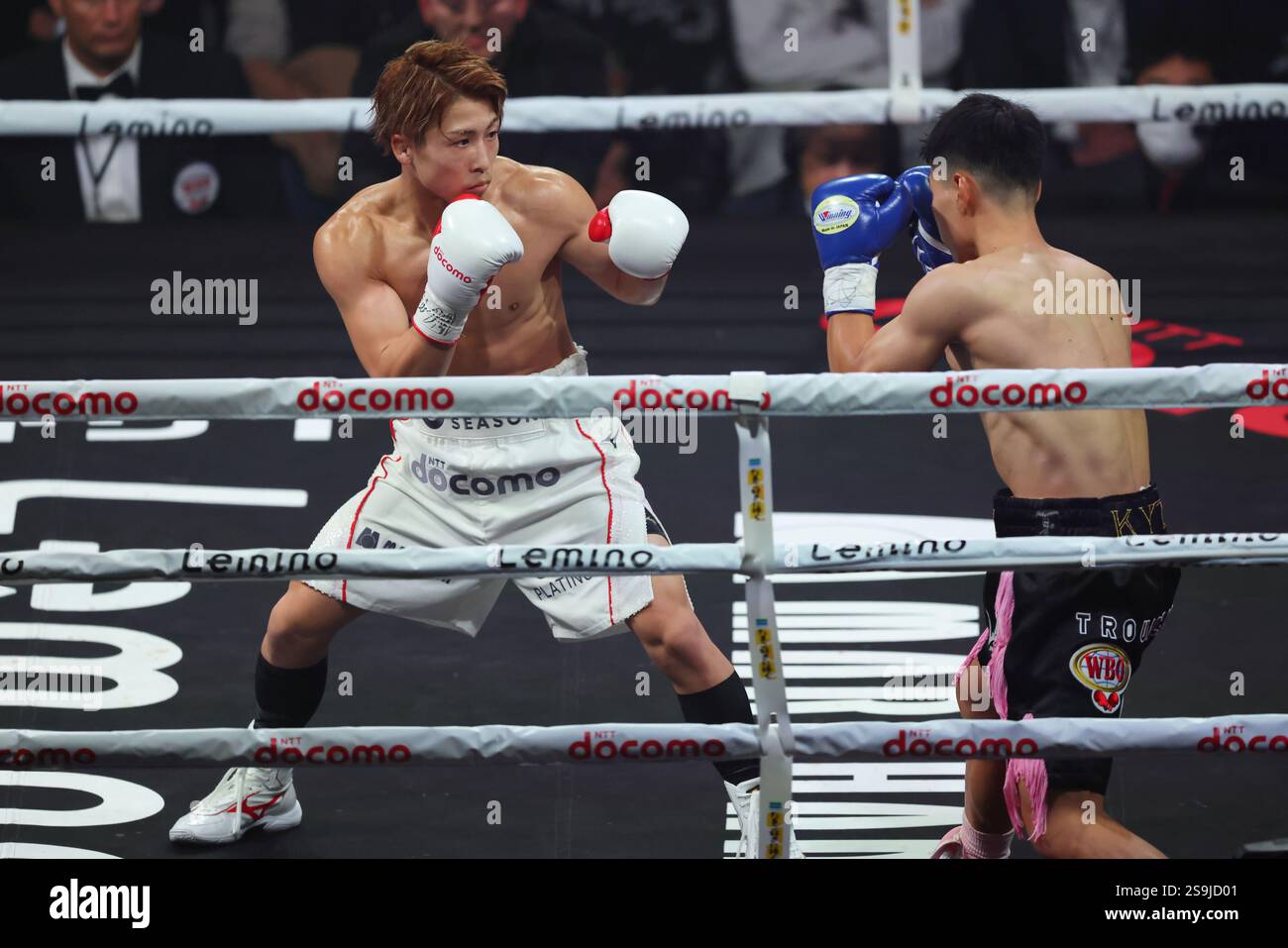 (L to R) Naoya Inoue (JPN), Kim Ye-joon (KOR), JANUARY 24, 2025 - Boxing : IBF, WBA, WBC, WBO ...