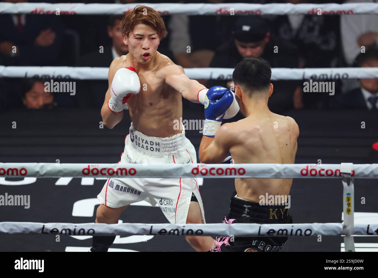 (L to R) Naoya Inoue (JPN), Kim Ye-joon (KOR), JANUARY 24, 2025 - Boxing : IBF, WBA, WBC, WBO ...