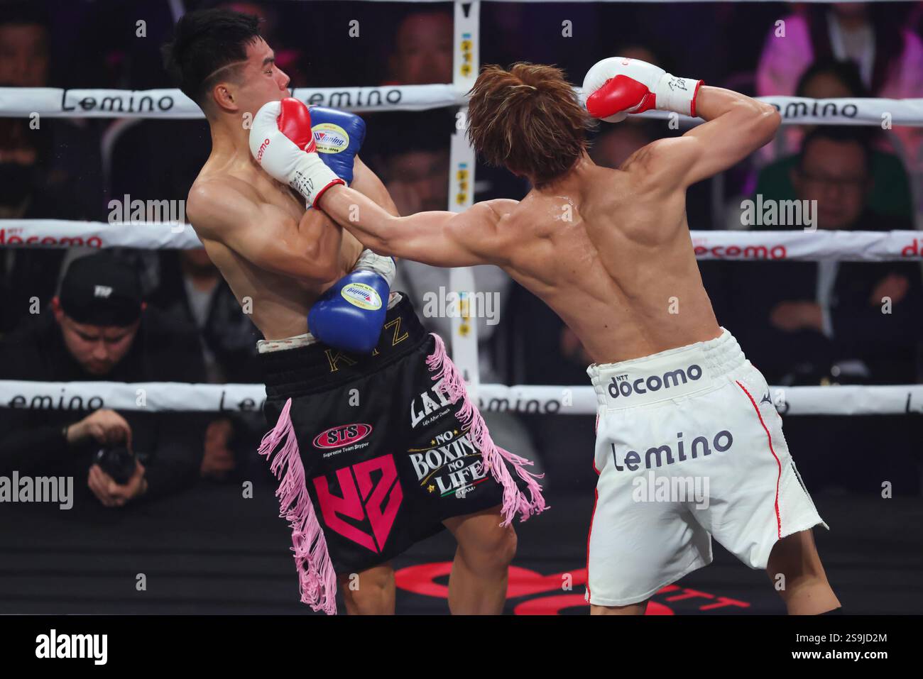 (L to R) Kim Ye-joon (KOR), Naoya Inoue (JPN), JANUARY 24, 2025 - Boxing : IBF, WBA, WBC, WBO ...