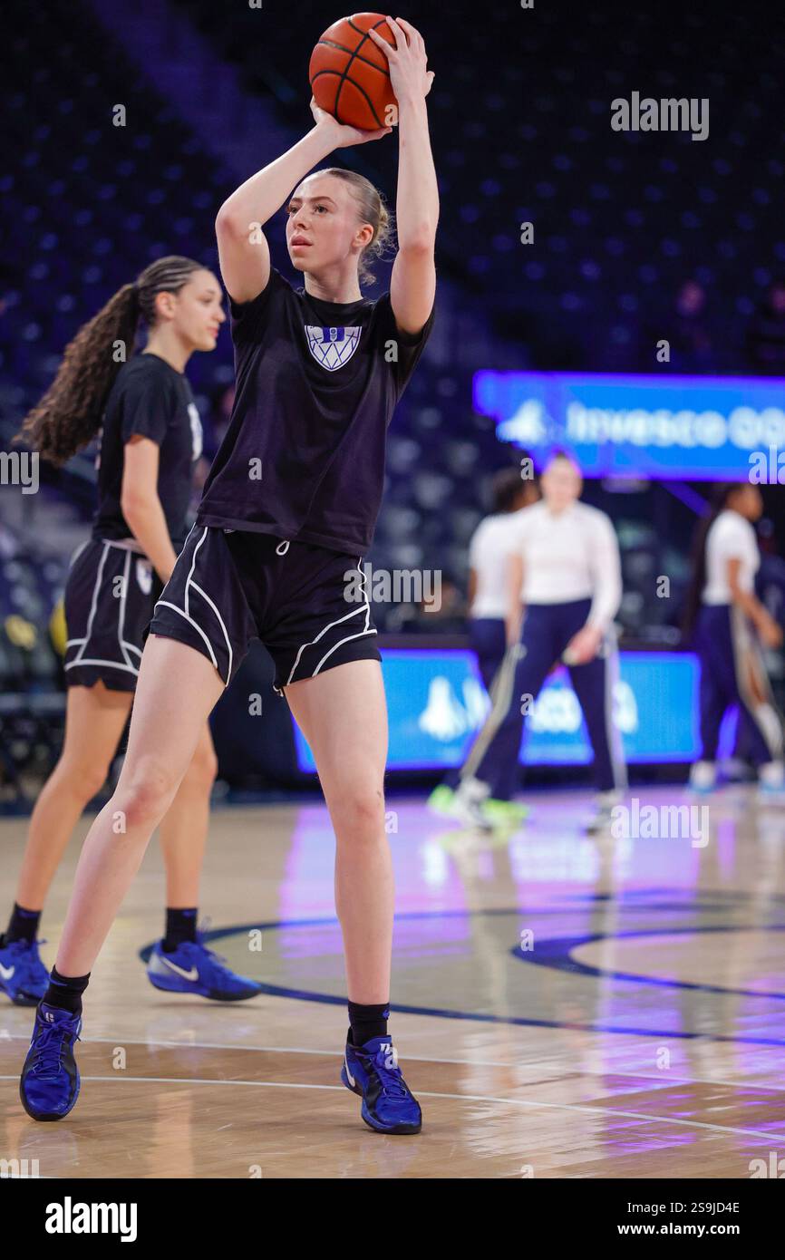 January 26, 2025: Toby Fournier (35) of Duke warms up prior to the NCAA ...