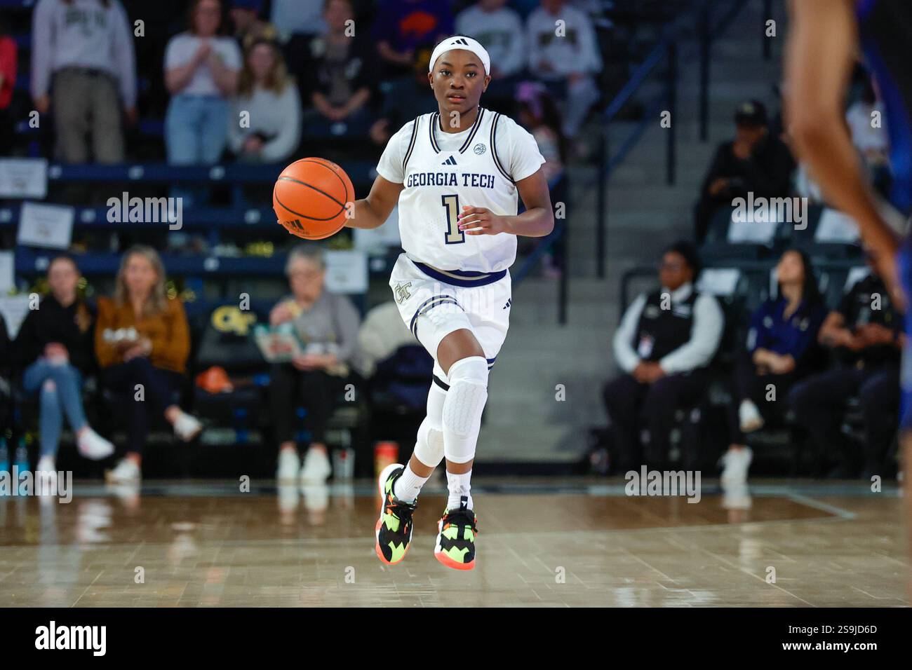 January 26, 2025: Chazadi Wright (1) of Georgia Tech in action during ...