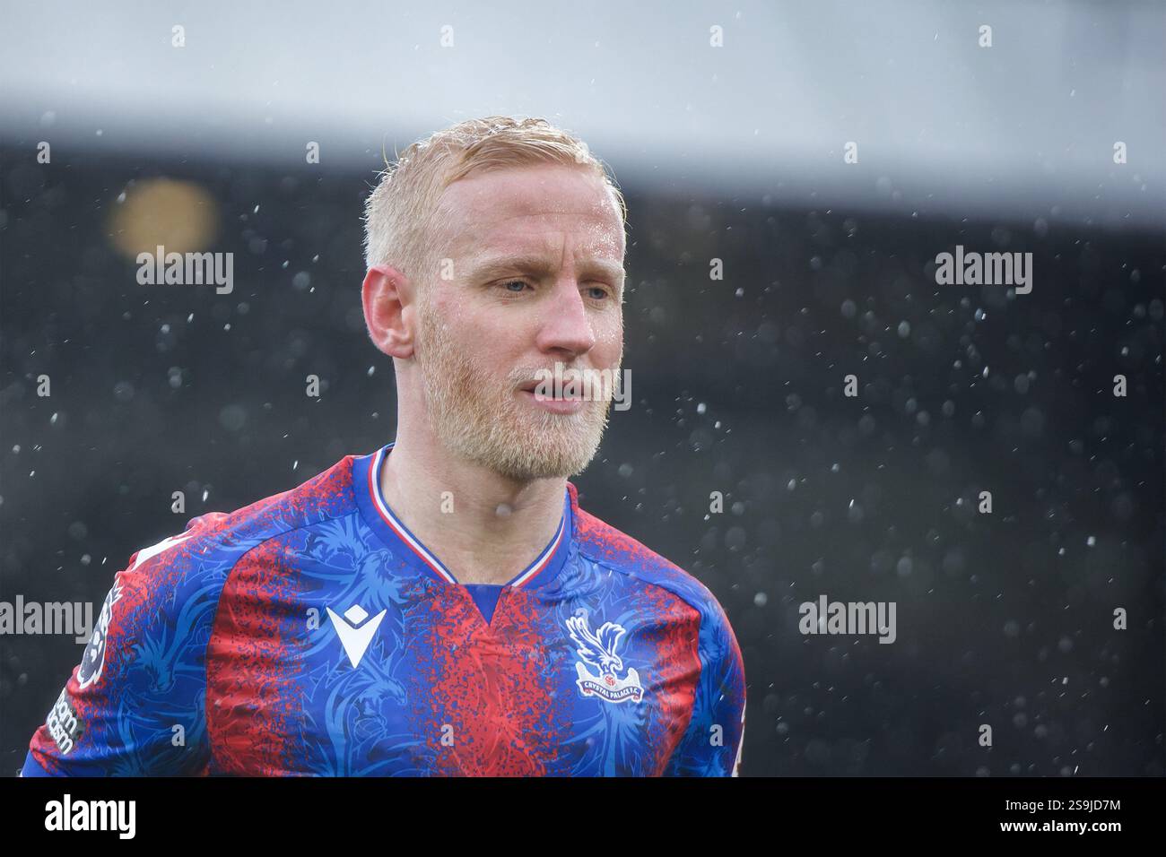 London, England, January 26 2025: Will Hughes (19 Crystal Palace ...