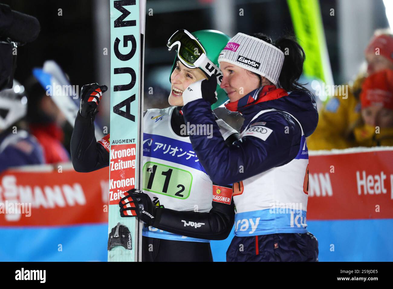 (L-R) Eva Pinkeling, Jacqueline Seifriedsberger (AUT), JANUARY 25, 2025 ...