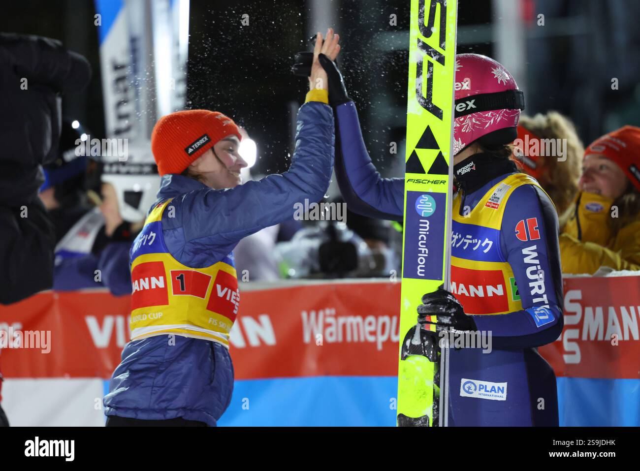 (L-R) Selina Freitag , Agnes Reisch (GER), JANUARY 25, 2025 - Ski ...