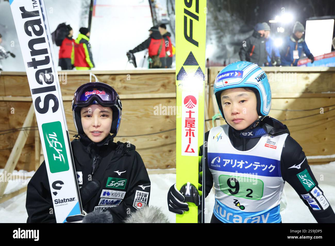 (L-R) Sara Takanashi, Yuki Ito (JPN), JANUARY 25, 2025 - Ski Jumping ...