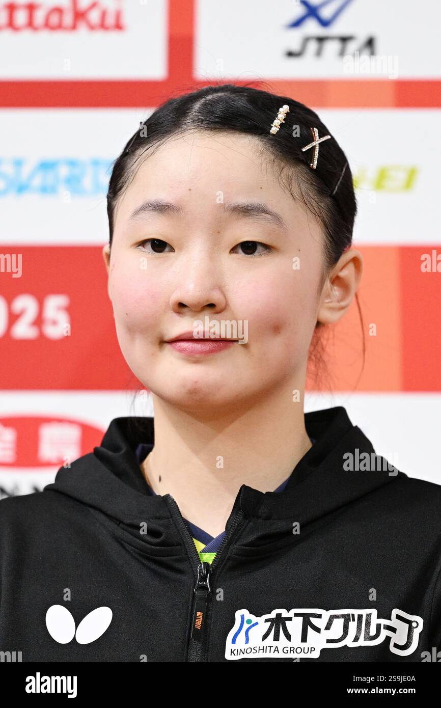 Miwa Harimoto, JANUARY 24, 2025 - Table Tennis : All Japan Table Tennis ...