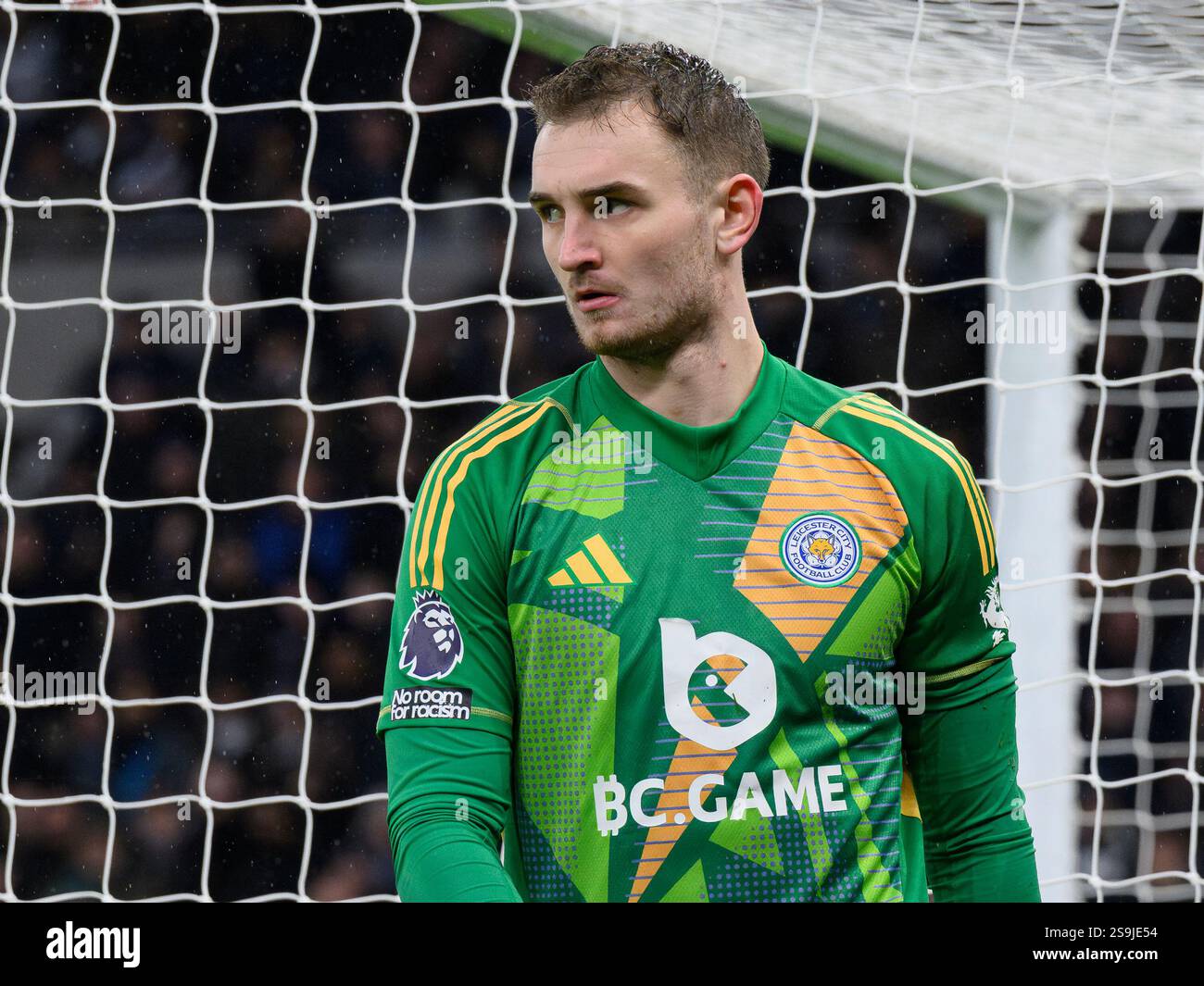 London, England - 2025 January 26th: Leicester City's Jakub Stolarczyk ...