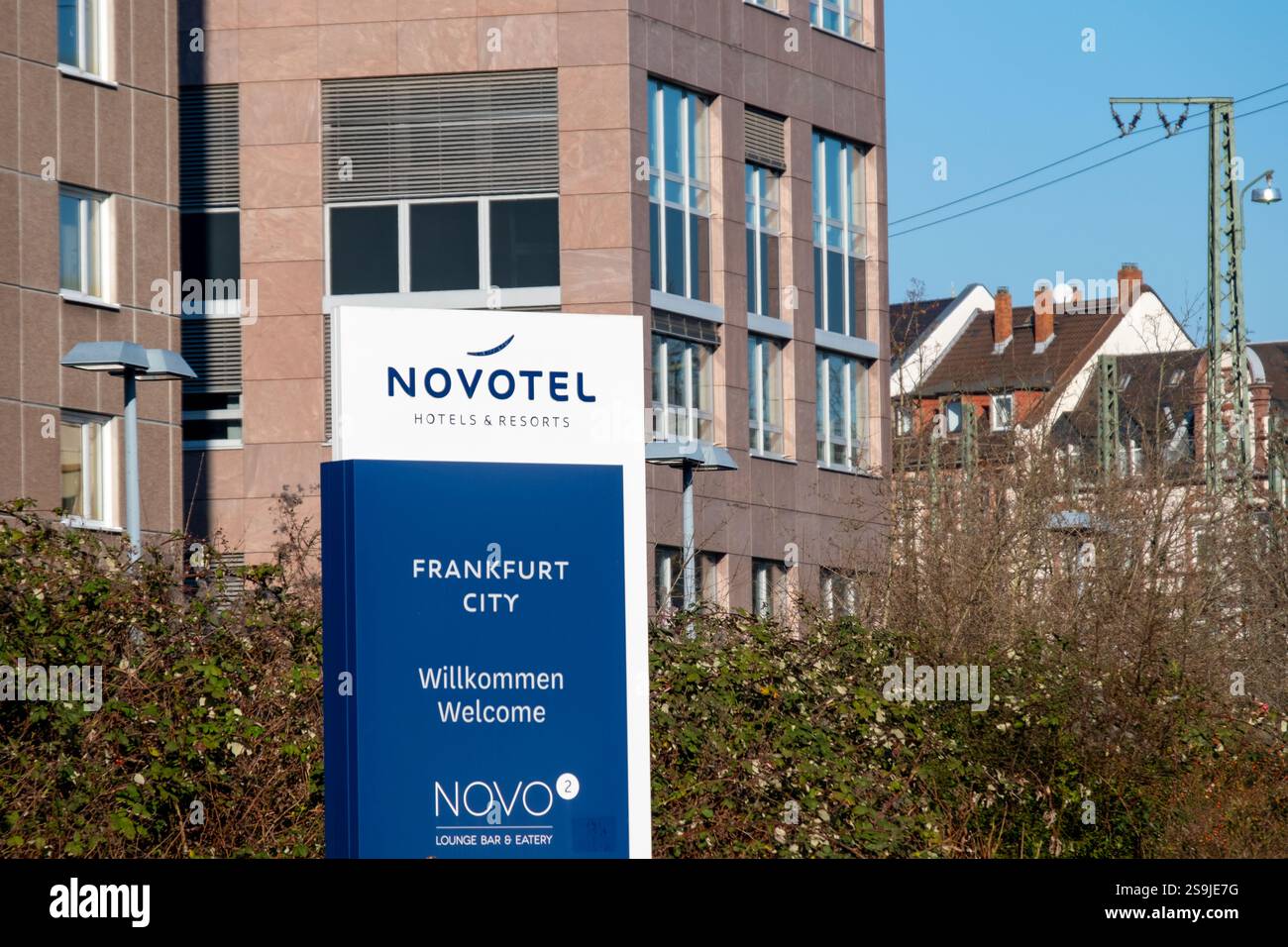 modern Marriott hotel building, travel hospitality, sleek glass facade ...