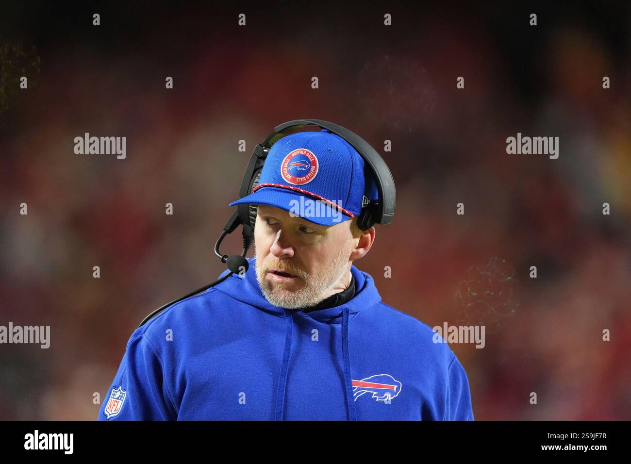 Buffalo Bills head coach Sean McDermott watches from the sidelines ...