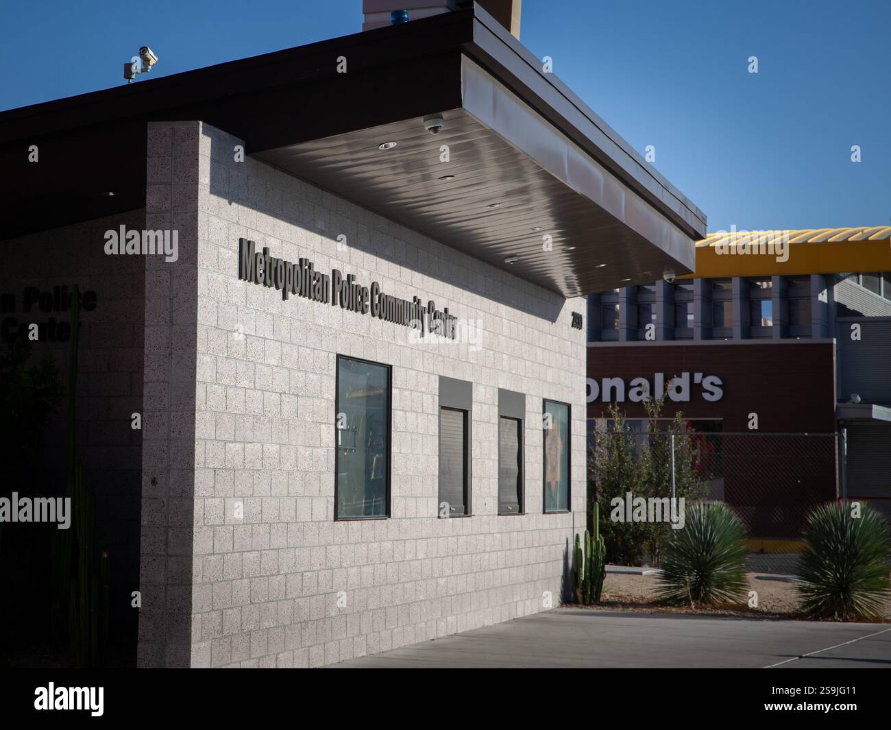 LAS VEGAS - AUGUST 18, 2024: Metropolitan Police Community Center in ...