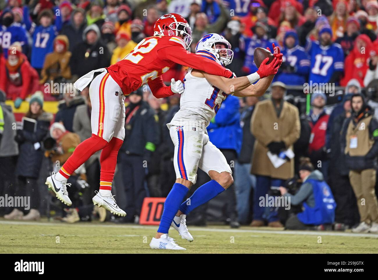 Buffalo Bills wide receiver Mack Hollins (13) catches a touchdown pass ...