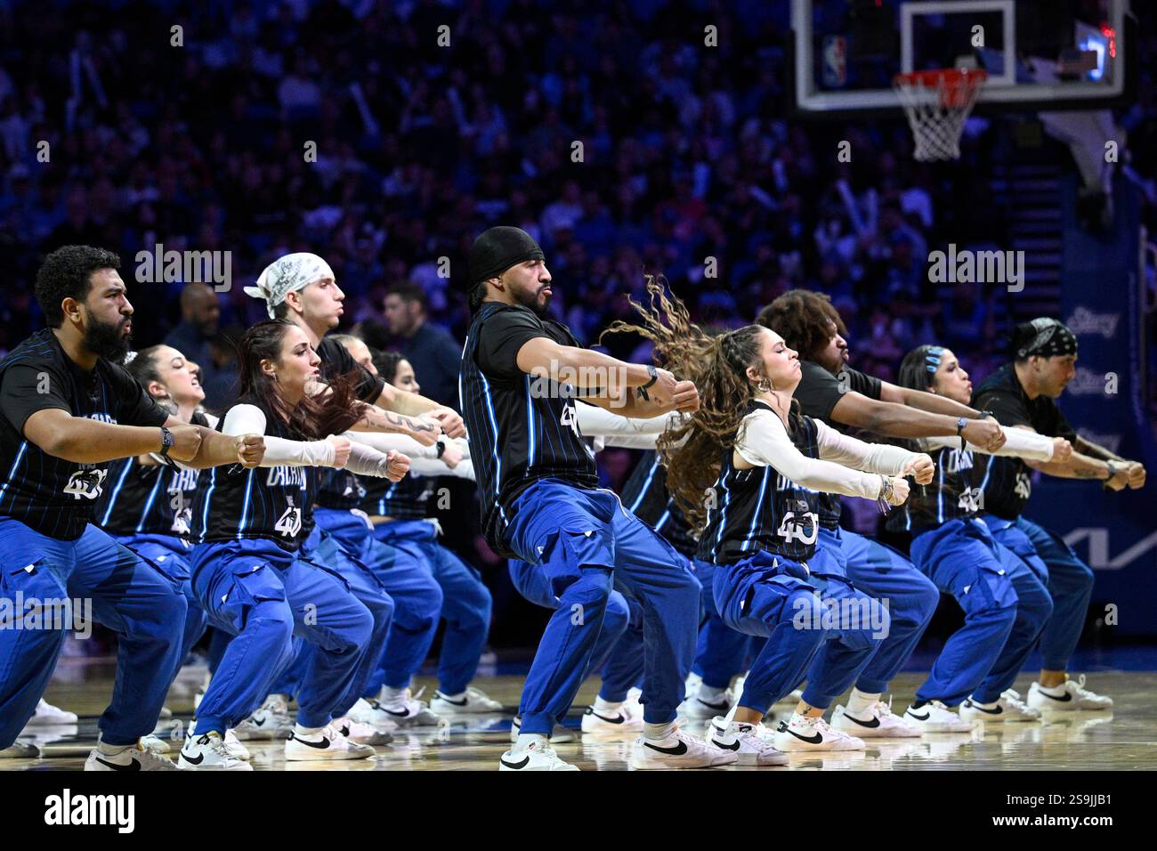 Orlando Magic dancers perform on the court during a timeout in the ...