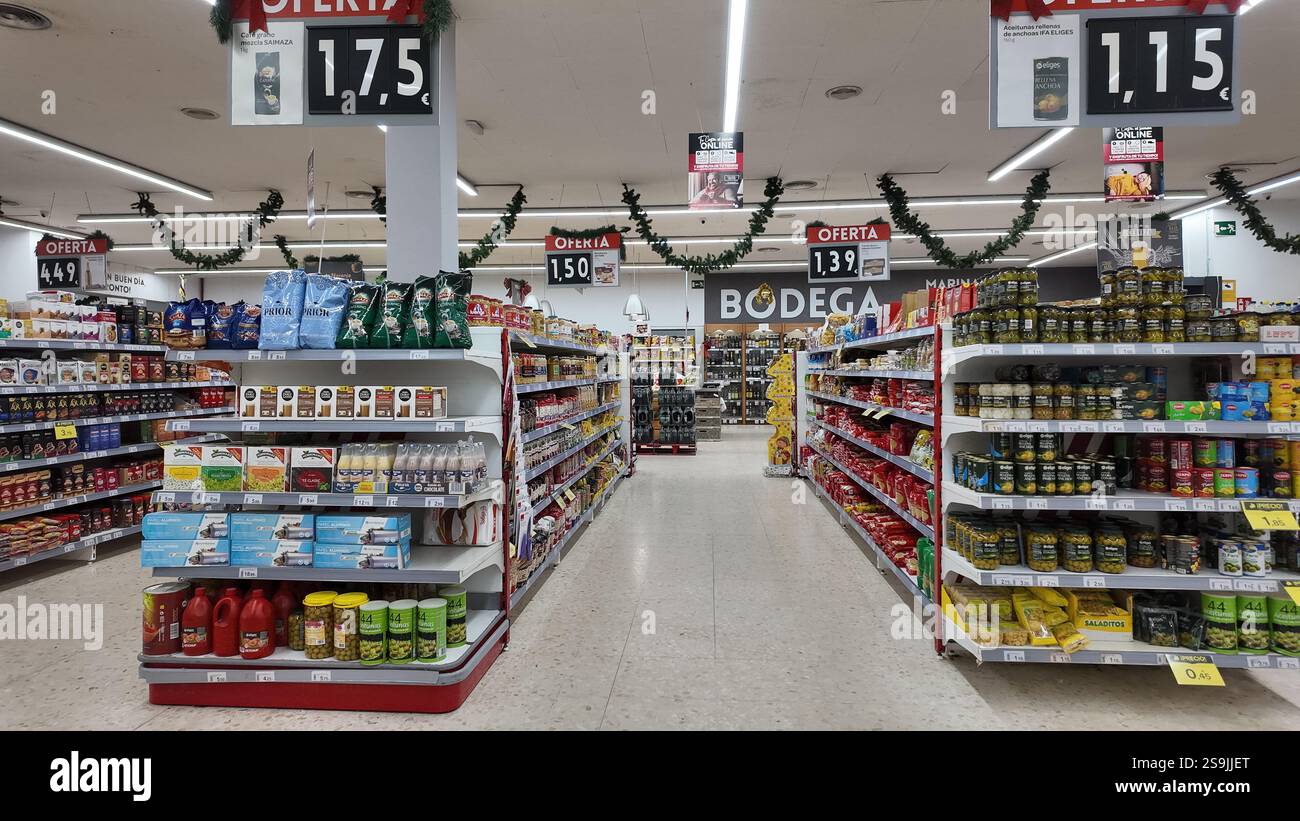 supermarket interior in Seville, Spain Stock Photo - Alamy