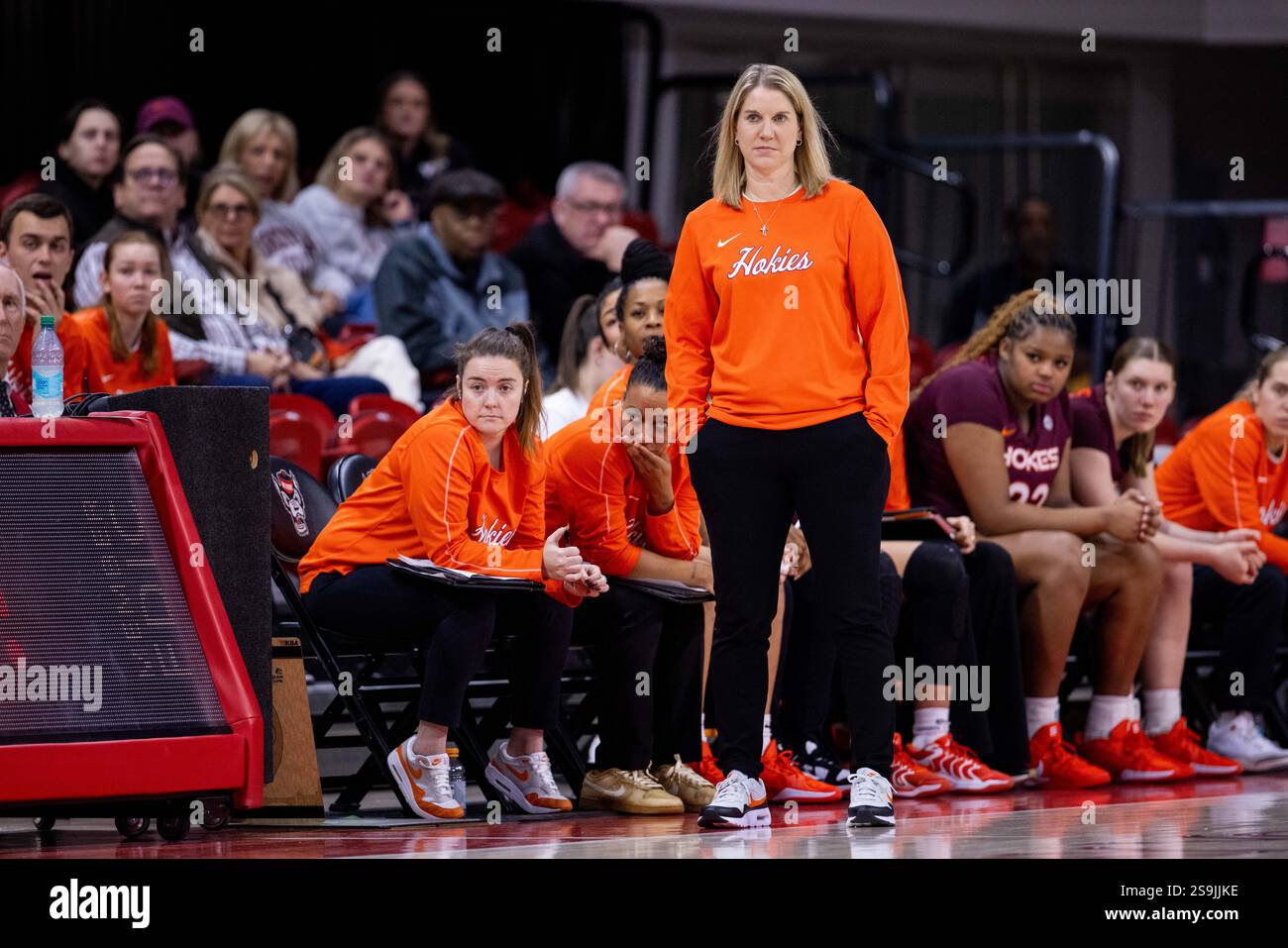 January 26, 2025: Virginia Tech head coach Megan Duffy during the ...