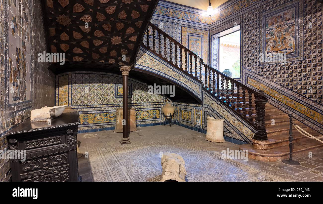 The Palace of the Countess of Lebrija, a historic house museum, with ...