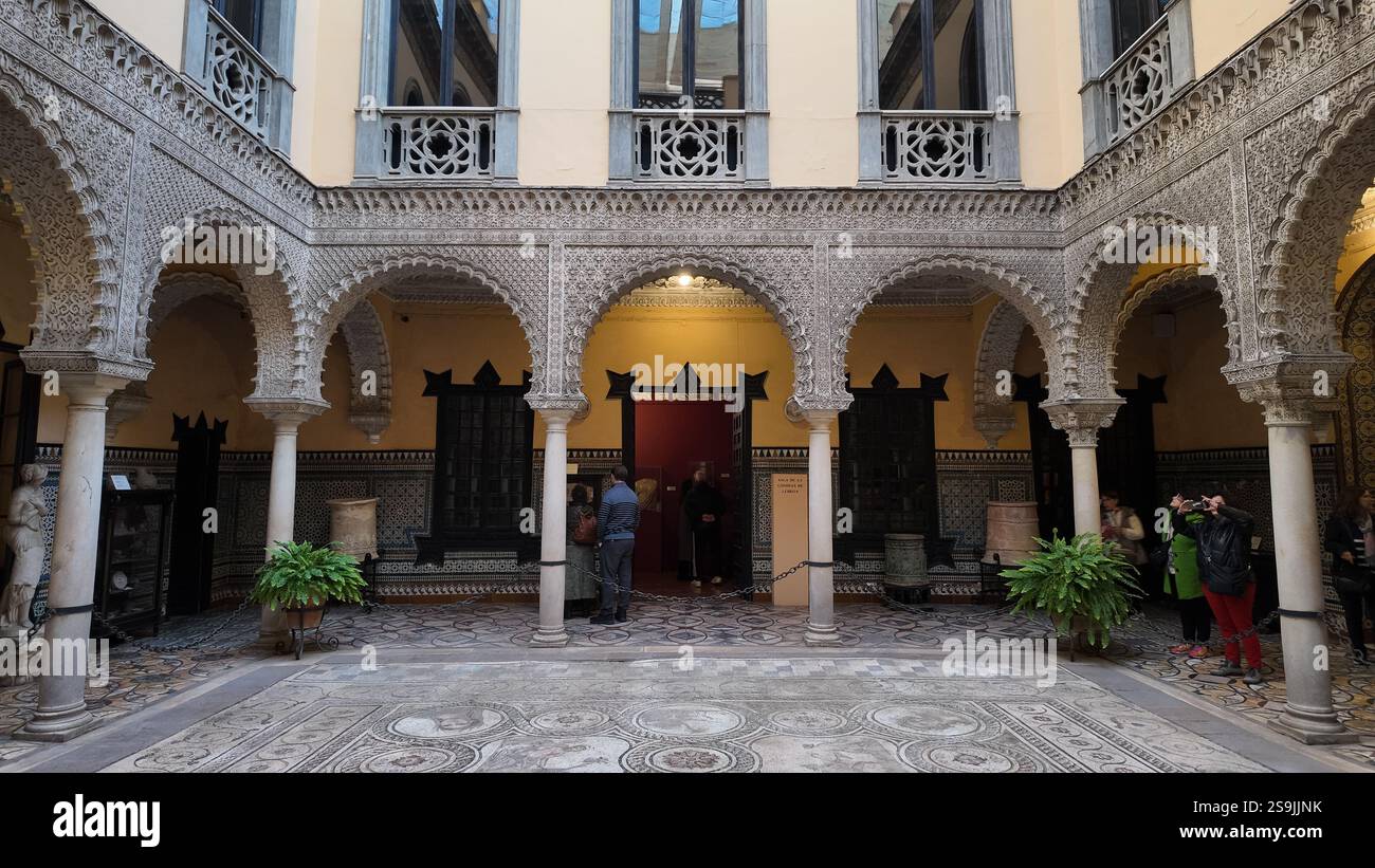 The Palace of the Countess of Lebrija, a historic house museum, with ...
