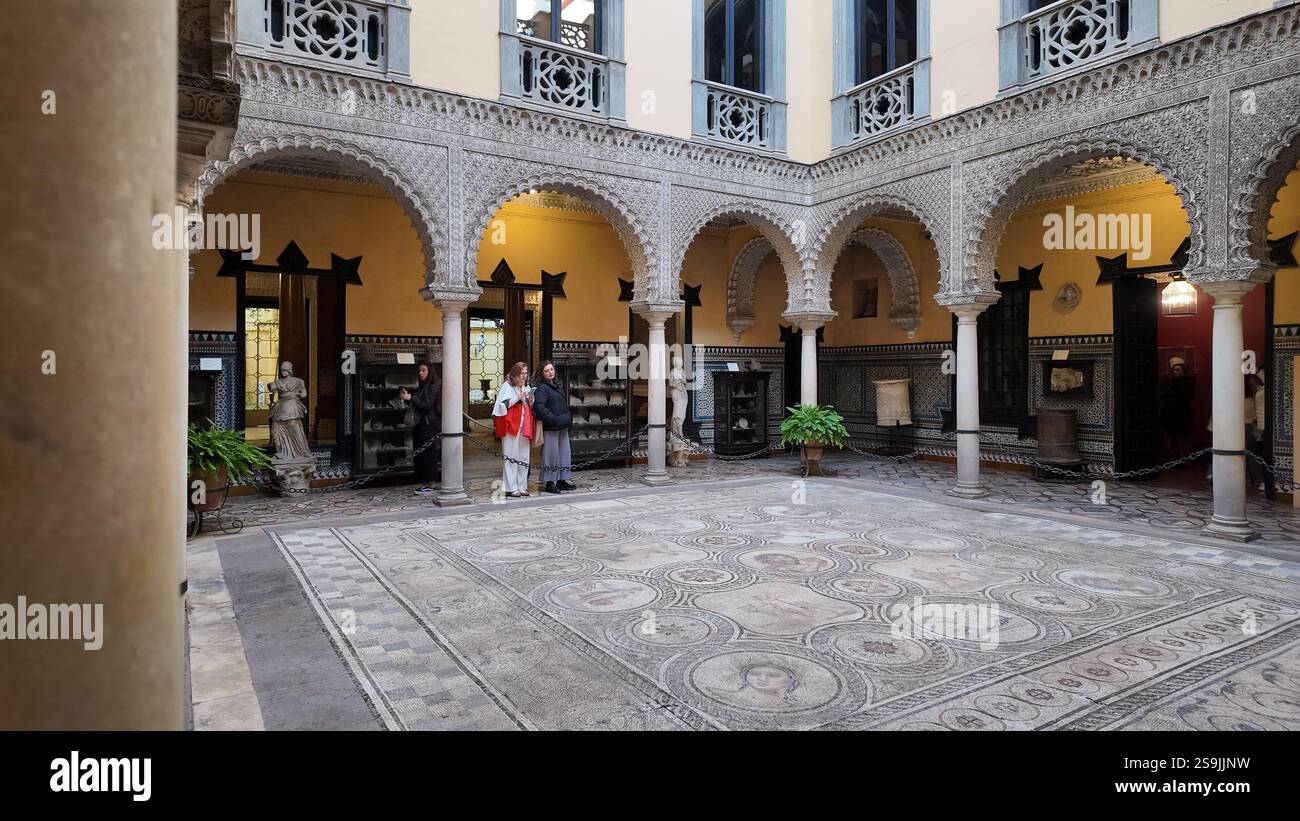 The Palace of the Countess of Lebrija, a historic house museum, with ...