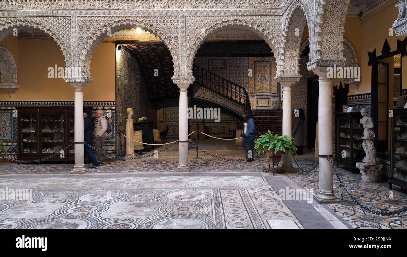 The Palace of the Countess of Lebrija, a historic house museum, with ...