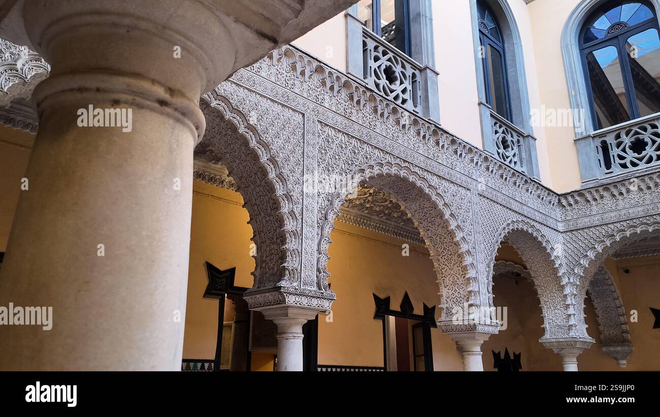 The Palace of the Countess of Lebrija, a historic house museum, with ...