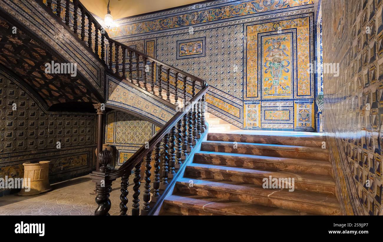 The Palace of the Countess of Lebrija, a historic house museum, with ...