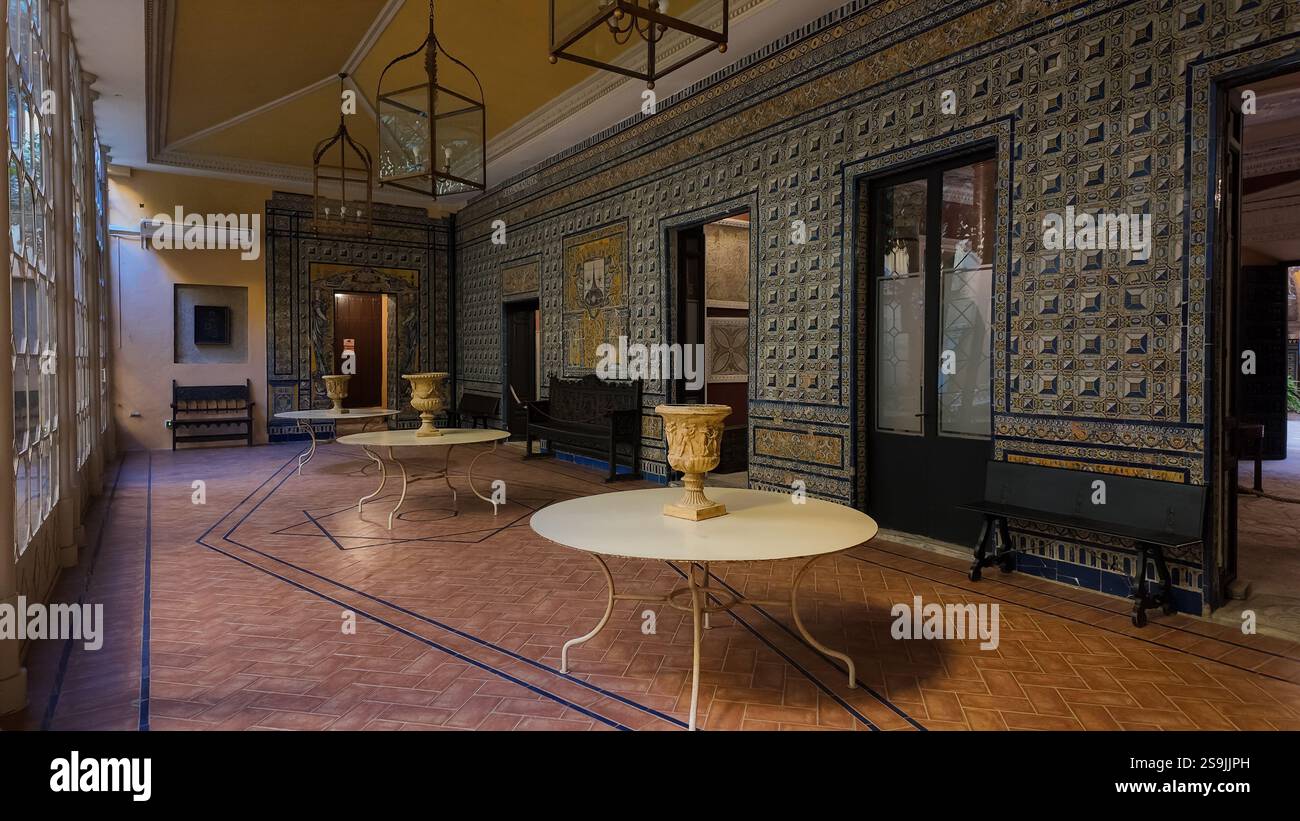 The Palace of the Countess of Lebrija, a historic house museum, with ...