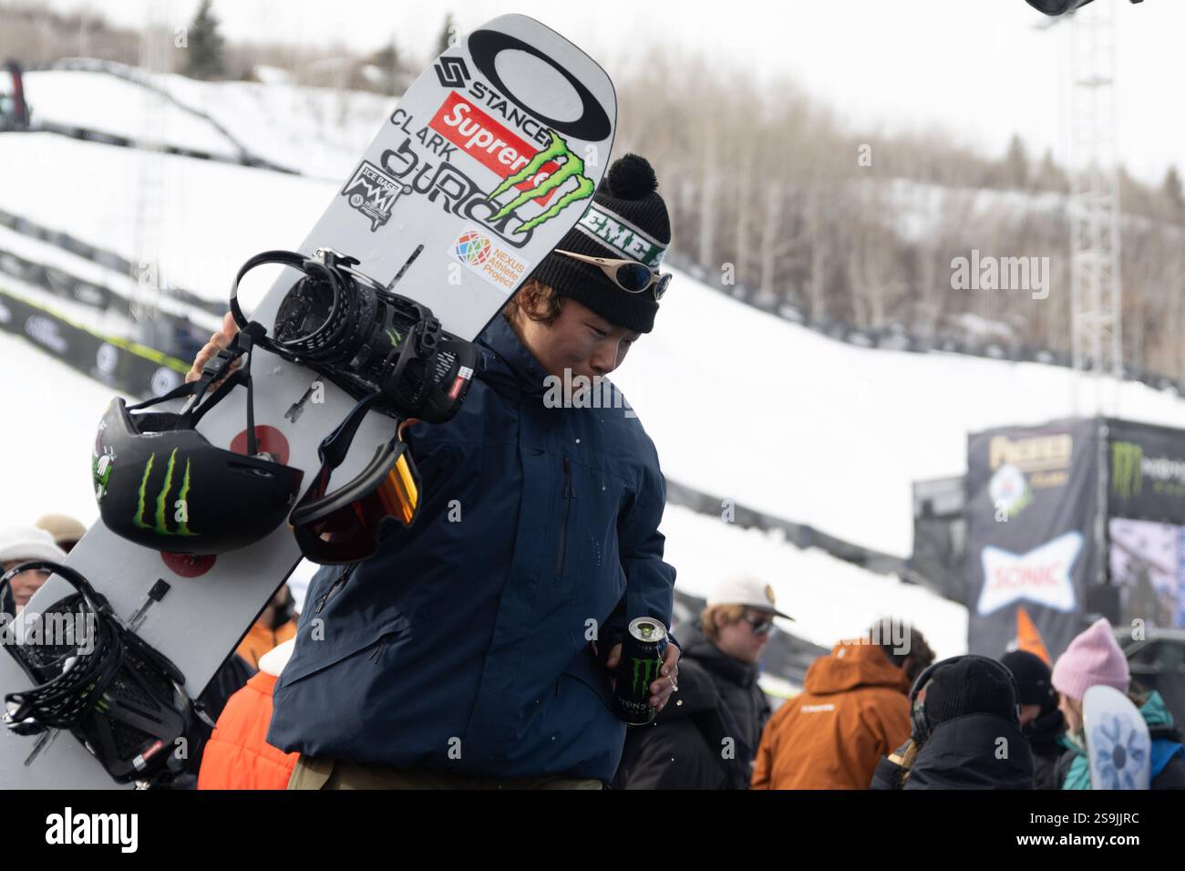 January 25, 2025, Aspen, Colorado, USA: Japanese snowboarder TAIGA ...