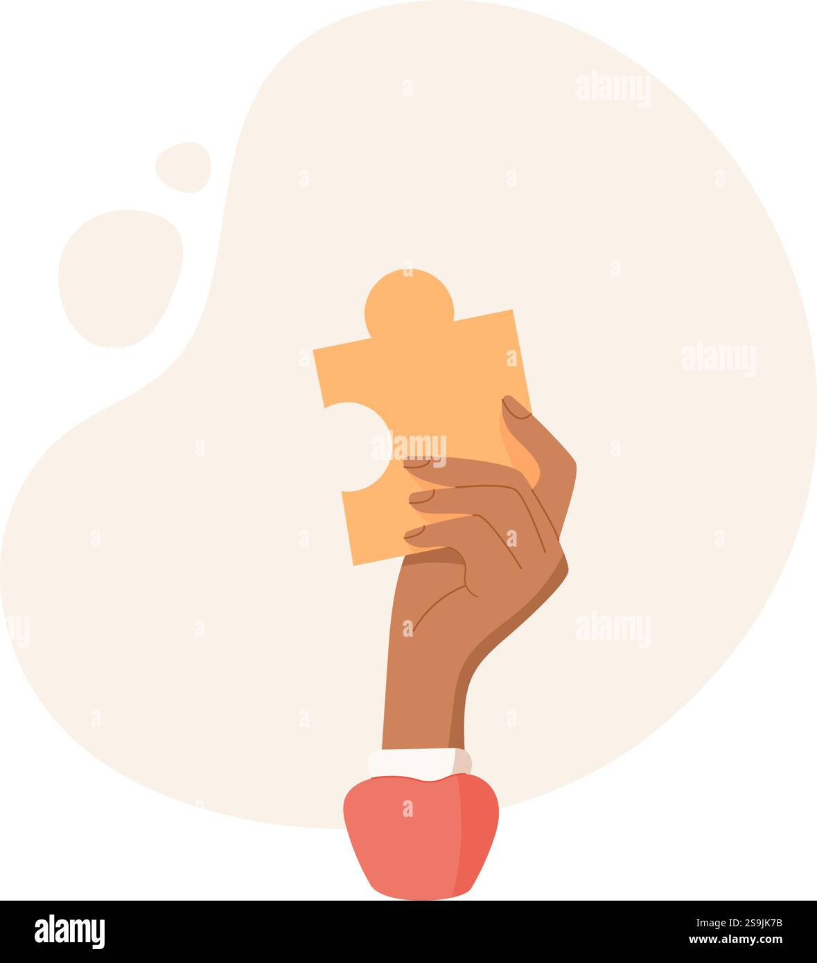 Hand Holding Puzzle Symbol Stock Vector Image & Art - Alamy