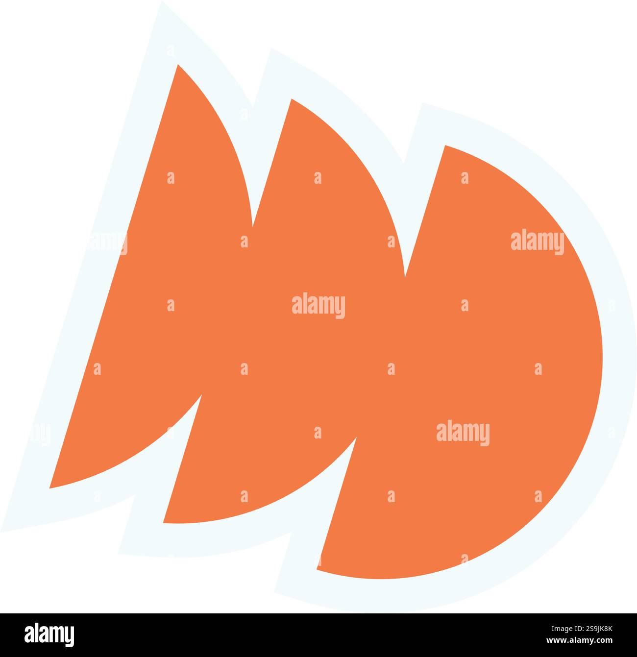 Bold Abstract Brutalist Element Sticker Stock Vector Image & Art - Alamy