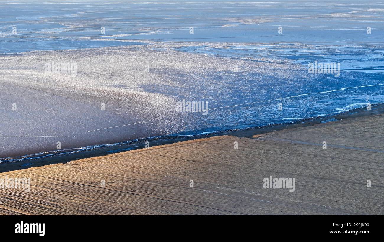 **CHINESE MAINLAND, HONG KONG, MACAU AND TAIWAN OUT** Aerial photo ...
