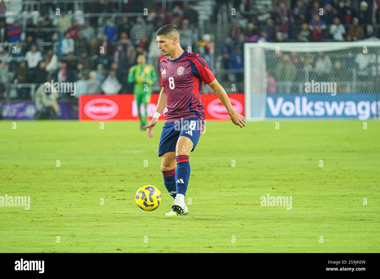 Orlando, Florida, January 22, 2025, Costa Rica defender Joseph Mora #8 ...