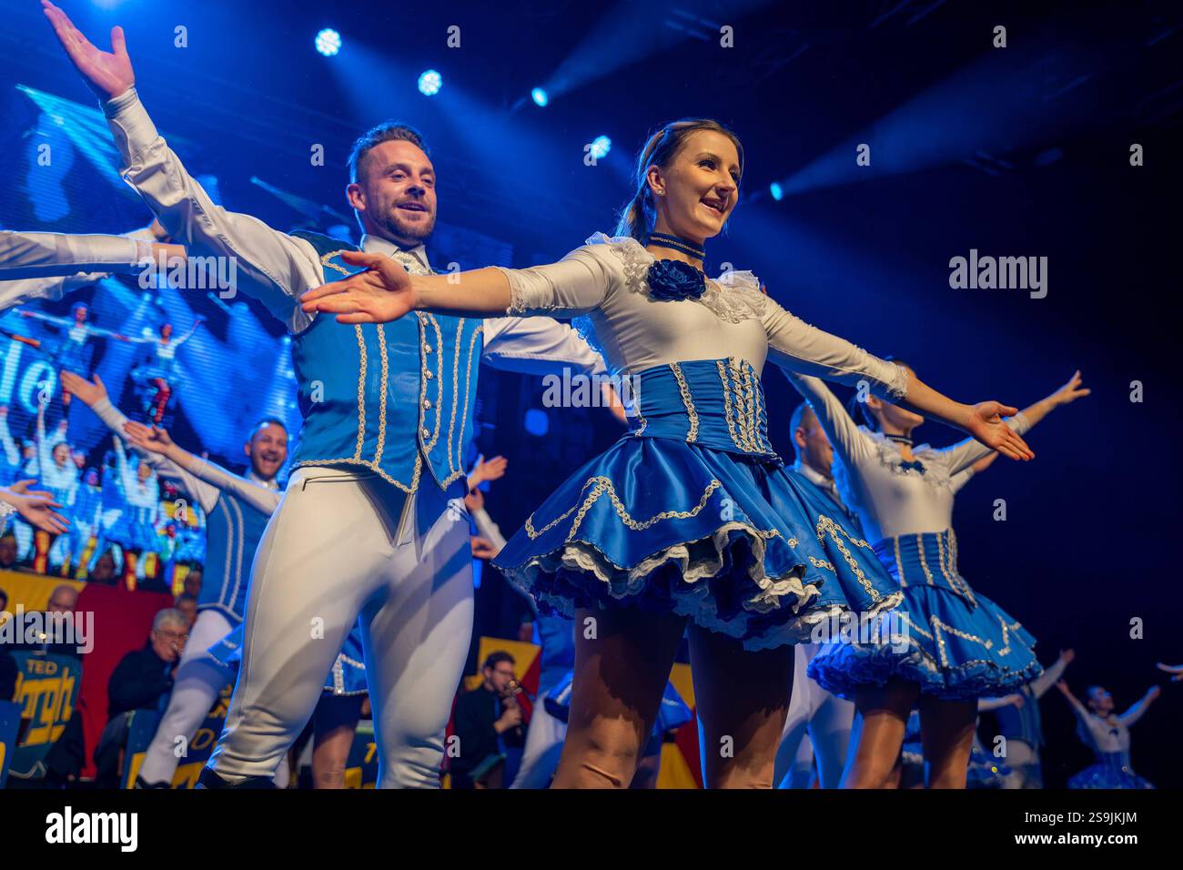 25.01.2025, xkkux, Düsseldorf, Karnevalsveranstaltung - Die Lachende in der Mitsubishi Electric ...