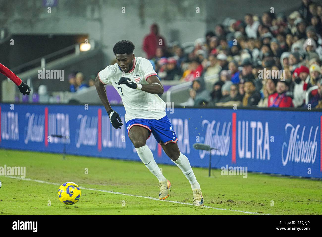 Orlando, Florida, January 22, 2025, USA forward Patrick Agyemang #7 ...