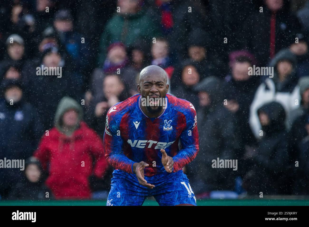 London, England, January 27 2025: Jean-Philippe Mateta (14 Crystal ...