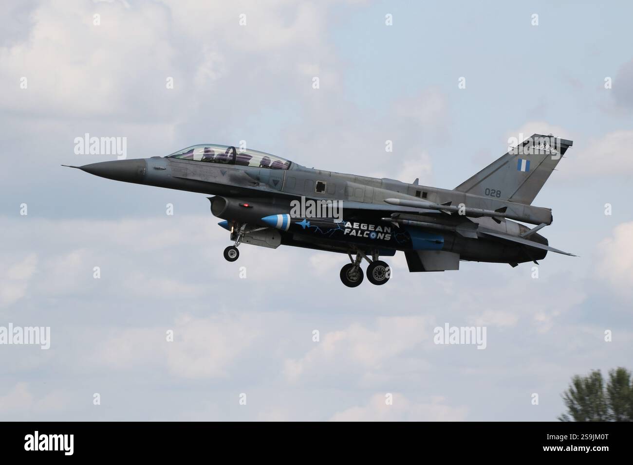 028, a Lockheed Martin F-16D operated by 336 Squadron of the Hellenic ...
