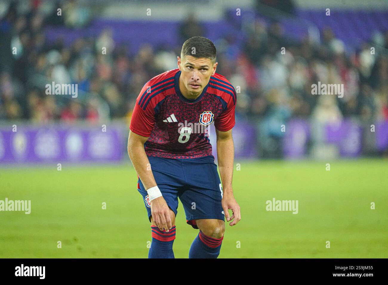 Orlando, Florida, January 22, 2025, Costa Rica defender Joseph Mora #8 ...